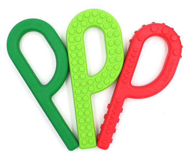 P-Shaped Sensory Chew Toy – Textured Silicone Oral Tool for Focus ...