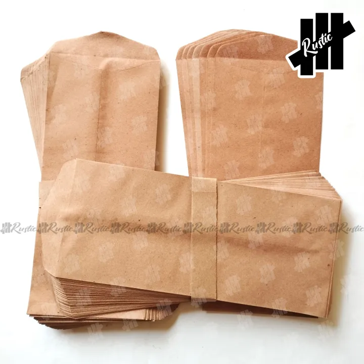 25 Pieces Kraft Paper Envelope / Kham - 11x5 inch - 65 GSM - 25 ...