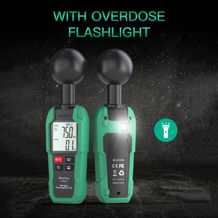 Mastfuyi EMF Meter Electromagnetic Field Tester High Precision ...