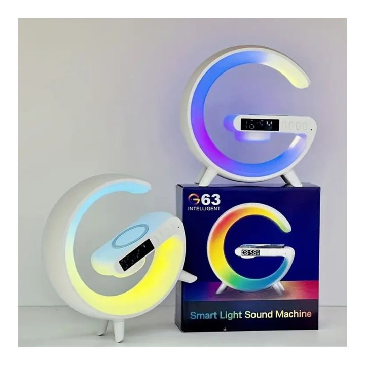 G63 Smart Light Wireless RGB Charger Table Lamp With Speaker | Daraz.com.bd