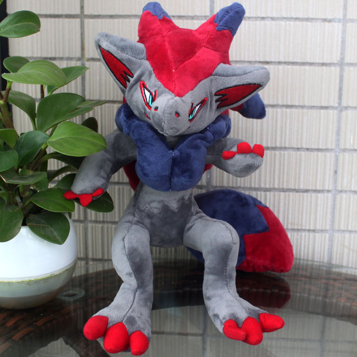 Pokemon LEGENDS Z-A Zoroark 13 inches Plush Toy , and Shield Wolf ...