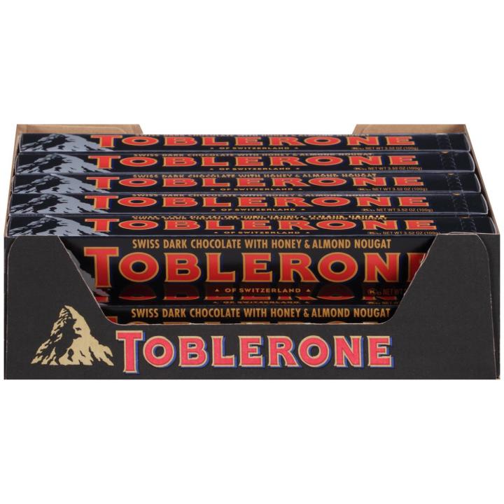 Toblerone Dark Chocolate 100gm Full Box - 20ps | Daraz.com.bd