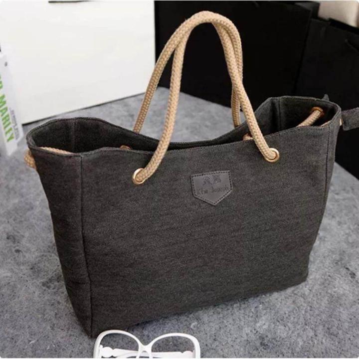 Aladdin European Canvas Travel Women's Handbag Large Bucket Handbag ...