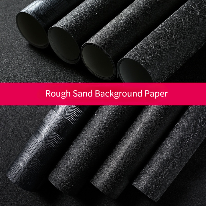 [Buy 4 Free 1]INS 50x50cm black matte background paper Photography ...