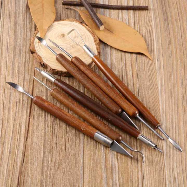 Sculpture Tools Set 6pcs Clay Sculpting Wax Carving Pottery Shapers Polymer Modeling | Daraz.com.bd