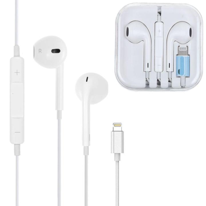 Apple EarPods with Lightning Connector In Ear Earphones In-line Remote ...