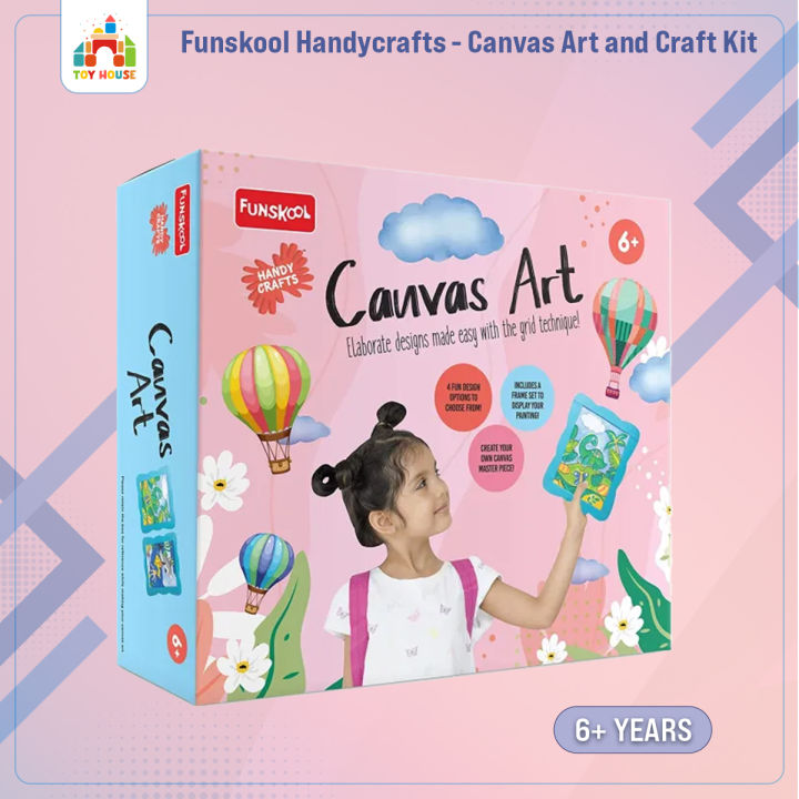 Funskool Handycrafts - Canvas Art and Craft Kit Creative Toy For 6 ...