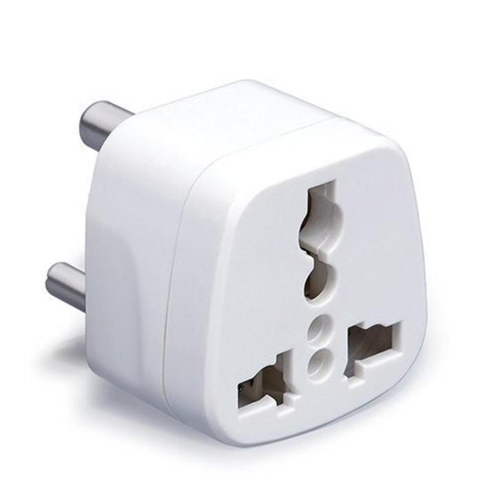 AC Travel Converter Socket- 2 pin to 3 pin Converter Socket | Daraz.com.bd