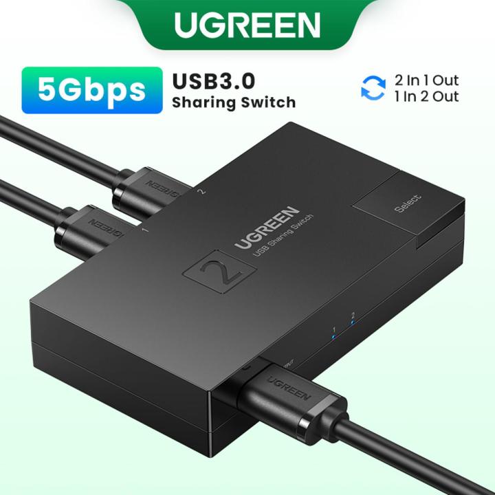 【3C VictoryEagle】USB 3.0 Switch Selector 2 Computers Share 1 USB Port ...