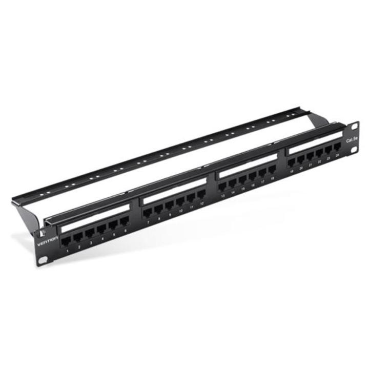 Vention KGAB0 Cat.6 UTP 24 Ports Keystone Patch Panel Black | Daraz.com.bd
