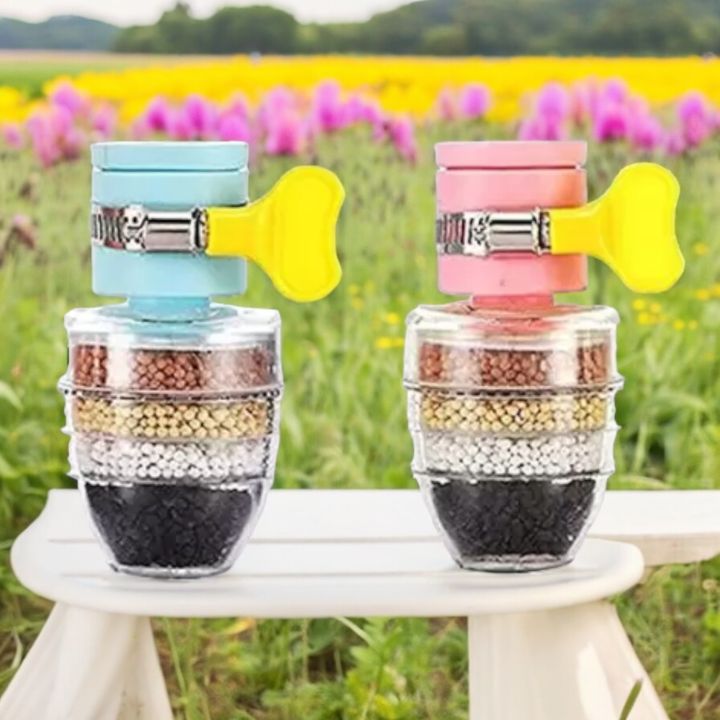 Rotatable Mini Tap Water Filters - 2 Pieces, Activated Carbon Purifiers ...