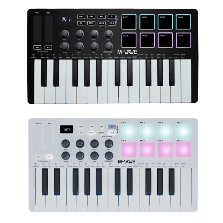 M Vave 25 Key Midi Control Keyboard Smk 25 Mini Usb Keyboard Midi Mini Portable Usb Keyboard