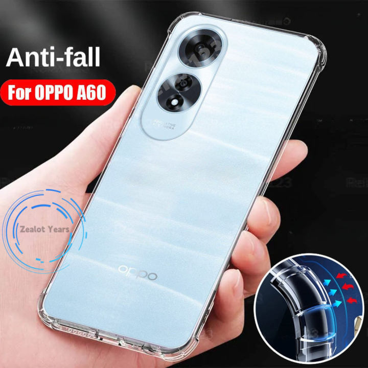 Oppo A60 Luxury Crystal Clear Case Soft Silicone Shockproof Transparent ...