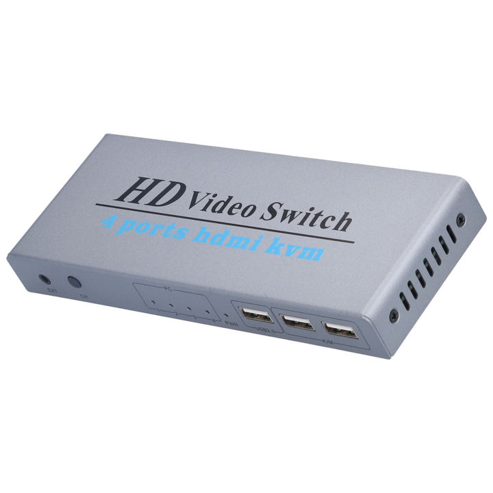 KVM Switch 4 Input 1 Output 4 Port HighDefinition Multimedia Interface ...