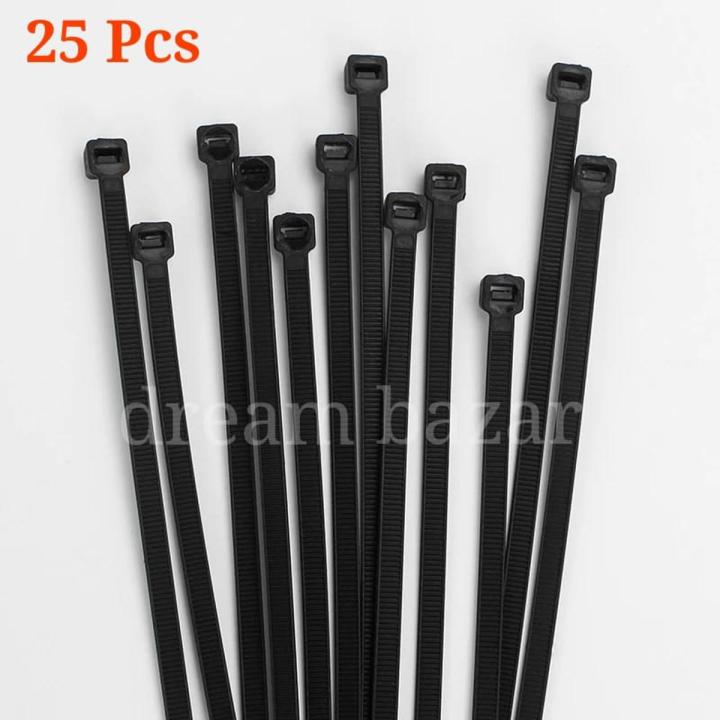 PLASTIC NYLON CABLE TIE LOCK 6" (25 Pcs) | Daraz.com.bd