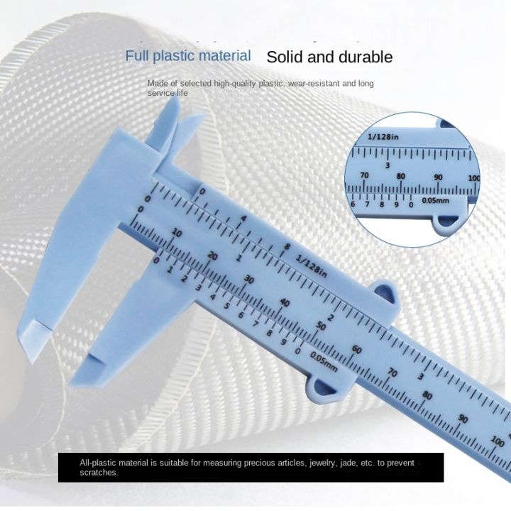 [Special offer]♬ 0-150mm Plastic Double Scale Vernier Caliper Depth ...