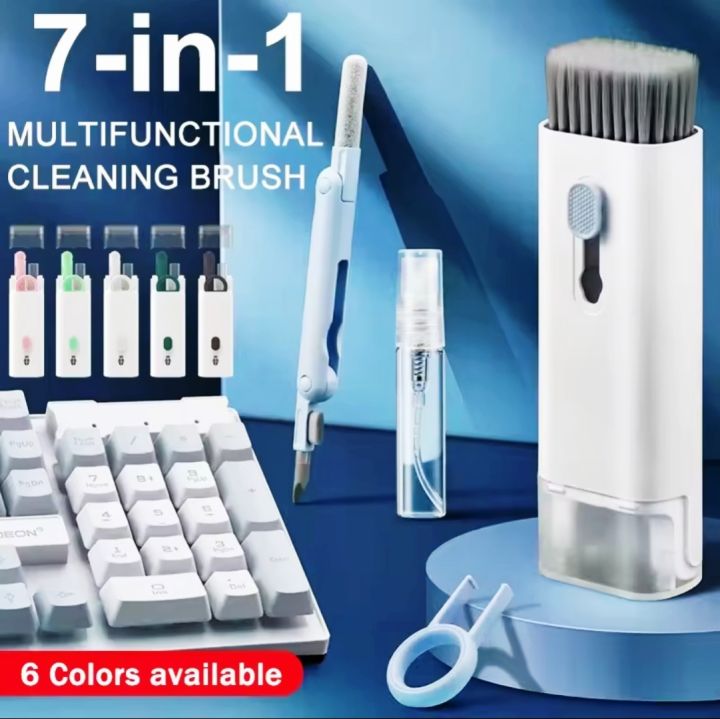 7 in 1 Computer Keyboard Cleaner Brush Kit Earphone Cleaning Pen ...
