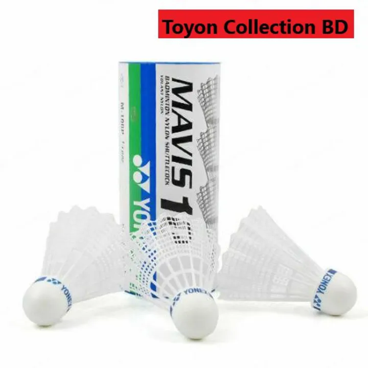 YONEX Mavis 10/110 Badminton Shuttlecock Racket Racquet Blue Cap White ...