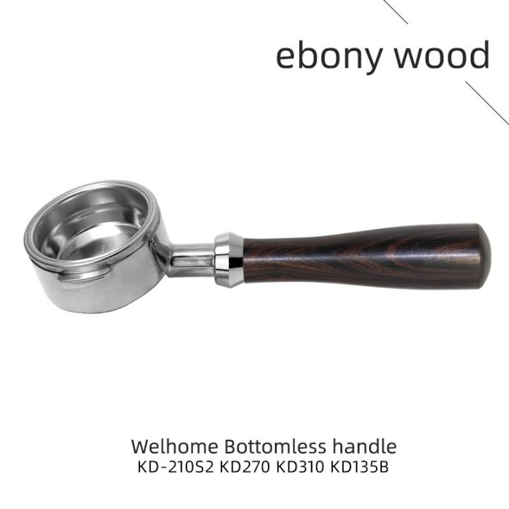 Welhome Solid Wood Coffee Machine Handle Bottomless Portafilter Welhome ...