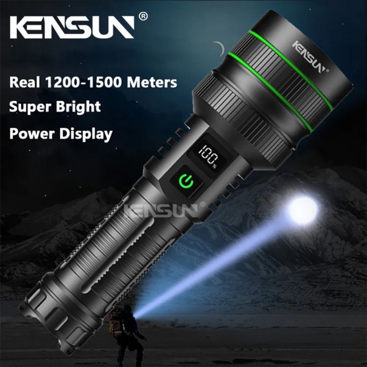 Super Long Range Tactical Torch High Power LED Flashlight USB ...
