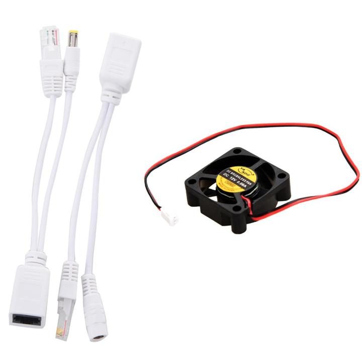 Passive Power over Ethernet PoE Adapter Injector + Splitter Kit with ...