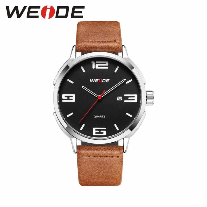【happy one】WEIDE 2019 Clock Men luxury automatic PU strap watch Analog ...