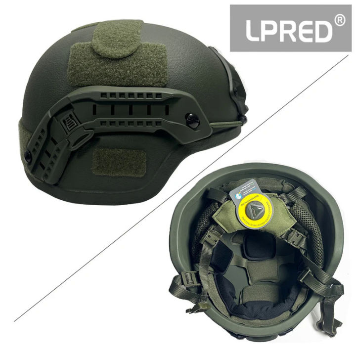 LPRED Fast HDPE NIJ IIIA High Cut Ballistic Helmet 2 Generation ...
