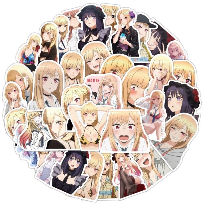 Anime 25Pcs My Dress Up Darling PVC Waterproof Stickers For Luggage ...