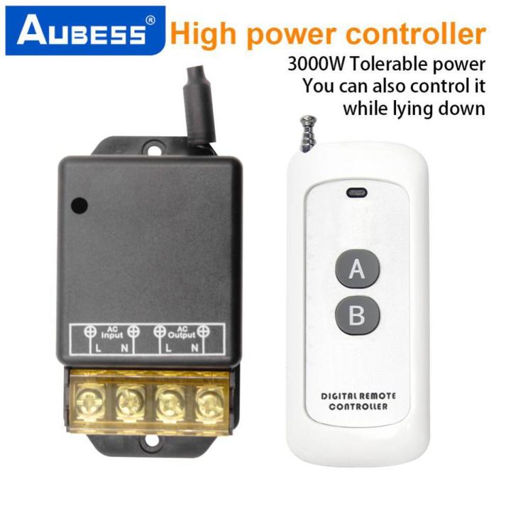 Aubess Smart Home Wireless Remote Control Switch RF 433Mhz 220V 30A ...