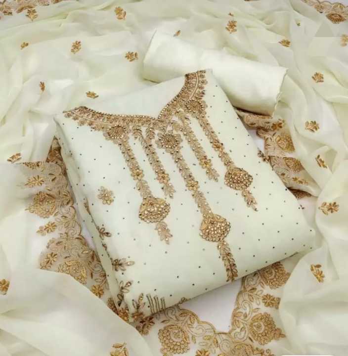 Hanzala Mart Georgette/Jorjet Shalwar Kameez Paurty Dress | Daraz.com.bd