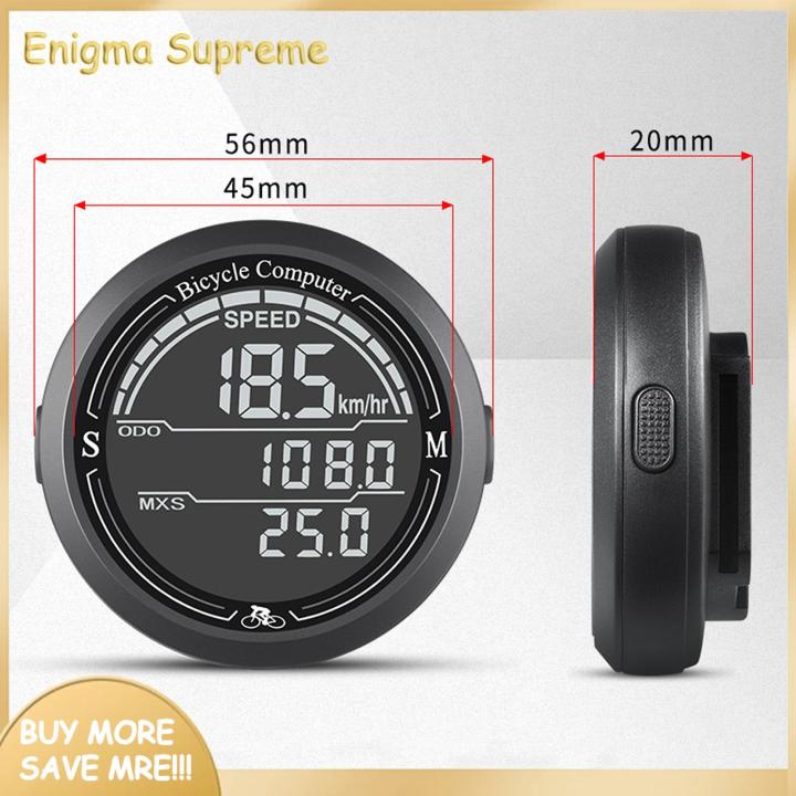 Enigma- Simple Operation Bike Computer Wireless Bike Speedometer ...