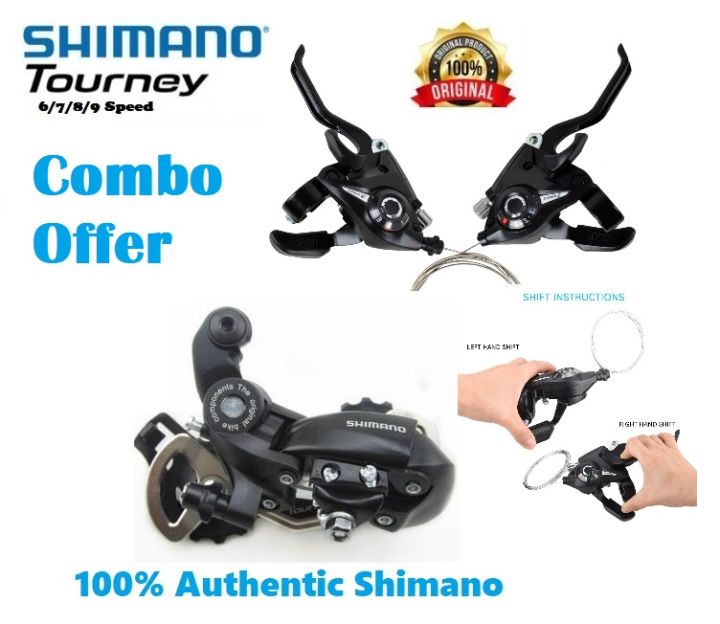 Shimano Genuine Shifter 3x7 Speed With Gear Derailleur Shimano Tourney ...