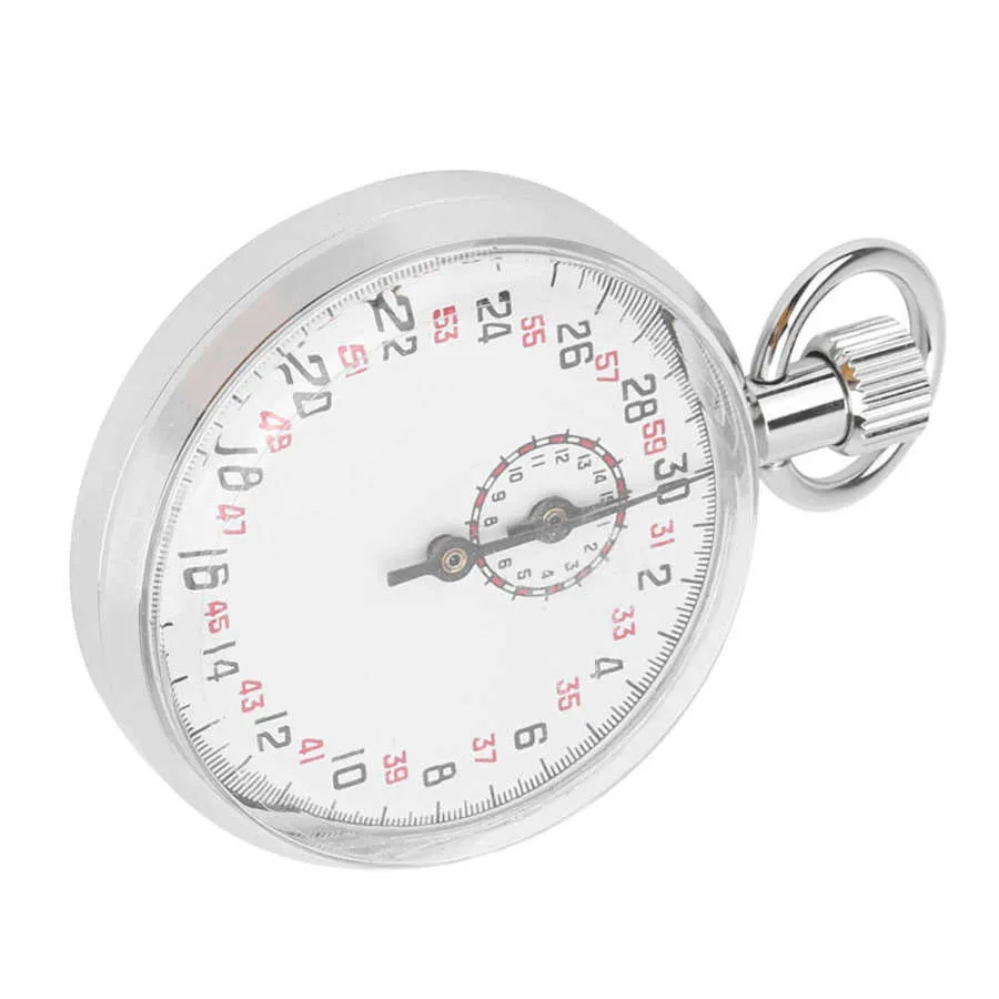 J12001 Mechanical Stopwatch Round Sports Chronograph Running Timer ...