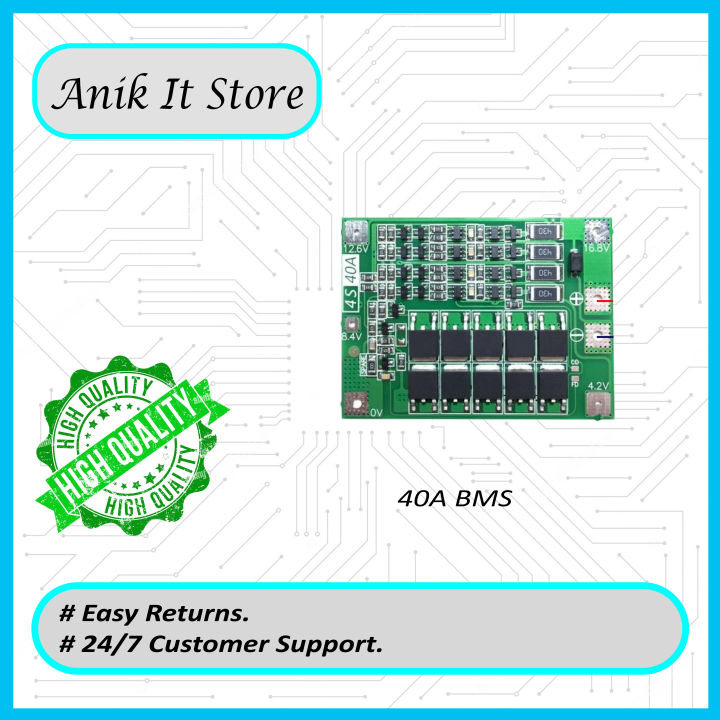 BMS Circuit Board 3S 40A (For Li-ion Battery) | Daraz.com.bd