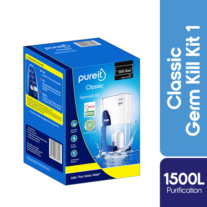 Pureit Classic Germ Kill Kit 1500L (Water Purifier) | Daraz.com.bd