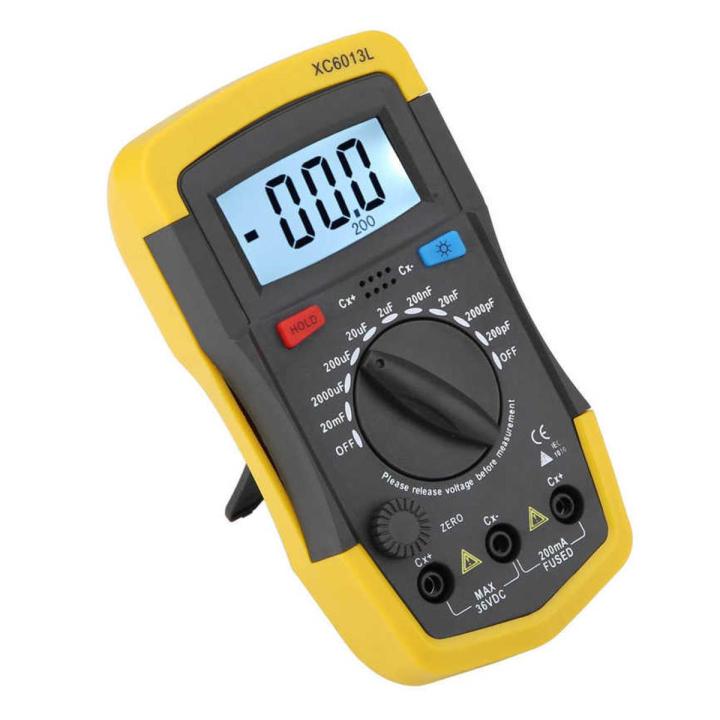 Capacitor Tester LCD Digital Capacitance Meter mF uF Circuit Gauge ...