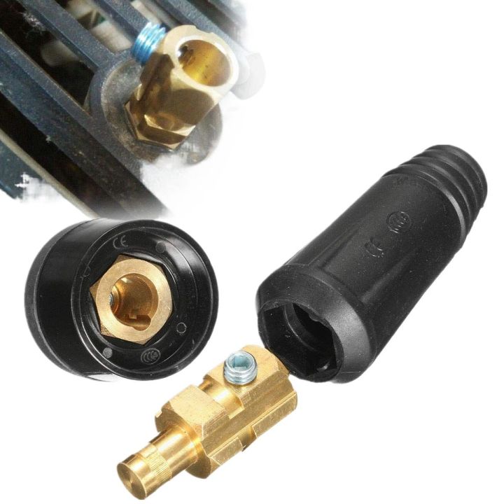 Male/Female Quick Fitting Welding Machine Cable Connector Plug Socket ...