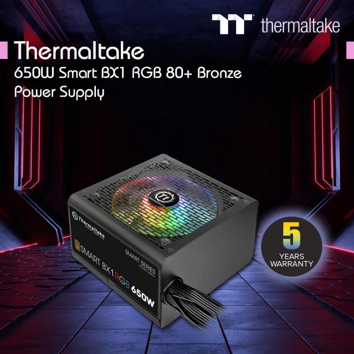 Thermaltake 650W Smart BX1 RGB 80+ Bronze Power Supply | Daraz.com.bd