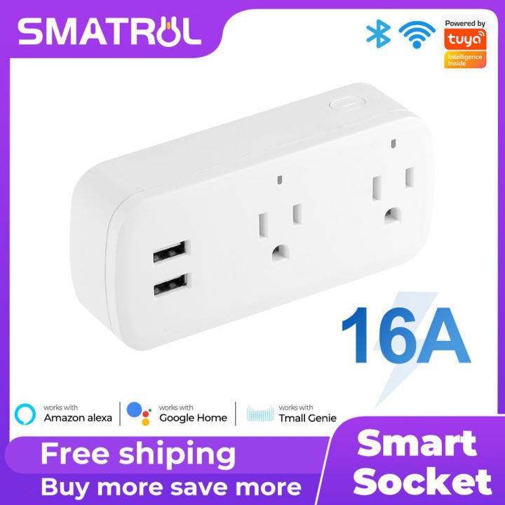 SMATRUL - Tuya Wifi Usb Socket - Multi Plug Socket - Smart Power Strip ...