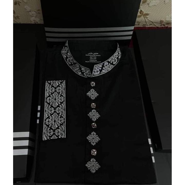 Premium Panjabi for Men Semi Long Premium Quality Embroidery work ...
