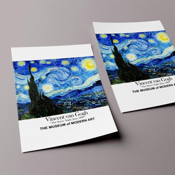 Vincent van Gogh Sticker poster 01 a3 and a4 size | Daraz.com.bd