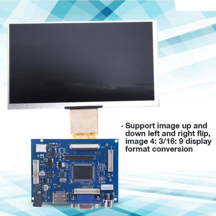 7 inch TFT LCD Display Module w/HDMI+VGA AV Driver Board for Raspberry ...