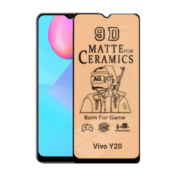 Vivo Y20 Ceramic Matte Screen Protector Matte Guard Full Screen ...