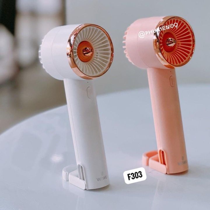 WIWU F303 2000mAh Turbo Handheld Fan USB Charging Low Noise Operation ...