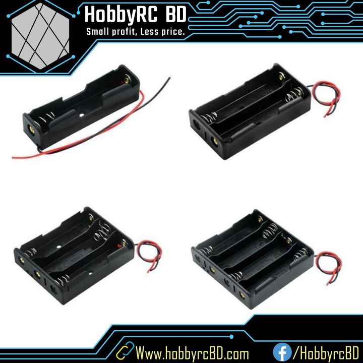 18650 Battery Holder Case 1S/2S/3S/4S Slots for DIY Project | Daraz.com.bd