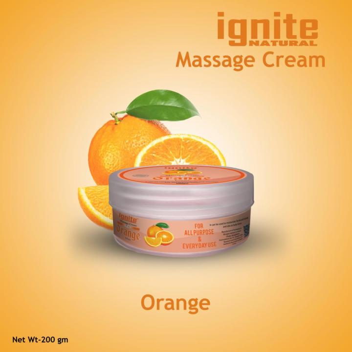 BSTI Approved Indian product Ignite massage cream Orange used for male/ female- 200 ml | Daraz ...