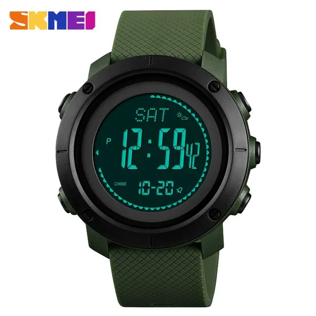 SKMEI Temperature Pressure Weather Measurement Men's Watches Stopwatch ...