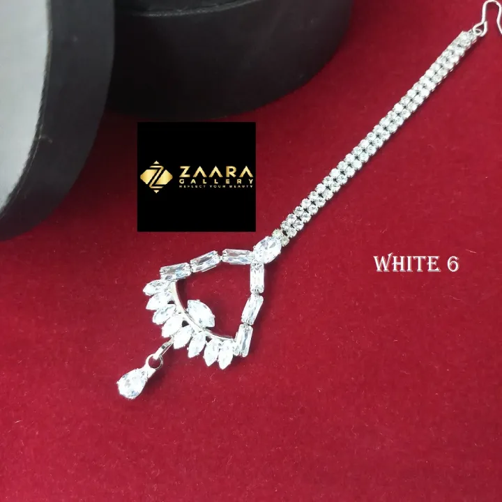 Diamond Cut AD Stone Stylish & Fashionable Tikli (Tiklee) For Girls ...