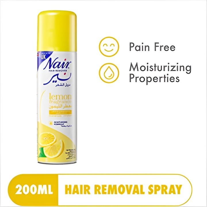 UK Products Nair Hair Remover Spray Lemon Fragrance for Man/women -200 ...