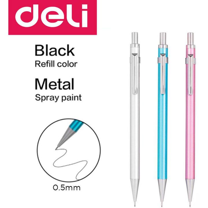 Deli EU999 Metal Mechanical Pencil Black 0.5mm | Daraz.com.bd